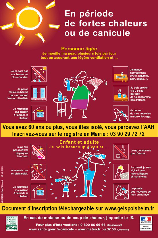 affiche canicule